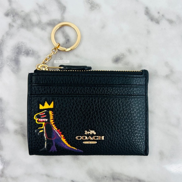 Coach | Bags | Coach X Jean Michel Basquiat Mini Skinny Id Case Wallet ...